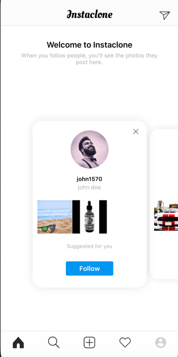 Instaclone - Instagram Full Clone + Admin Panel by dheerajDev | CodeCanyon